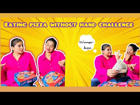EATING PIZZA WITHOUT HAND CHALLENGE| WINNER PRIZE 5000| MOST FUNNY FOOD ...