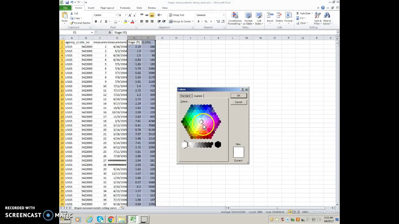 How to construct a stream rating curve - YouTube
