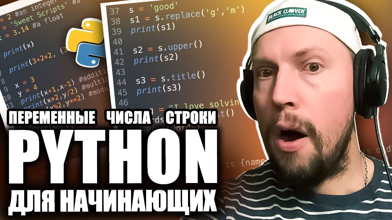 Основы программирования Python Пайтон Переменные строки числа УРОК 1 для начинающих Youtube