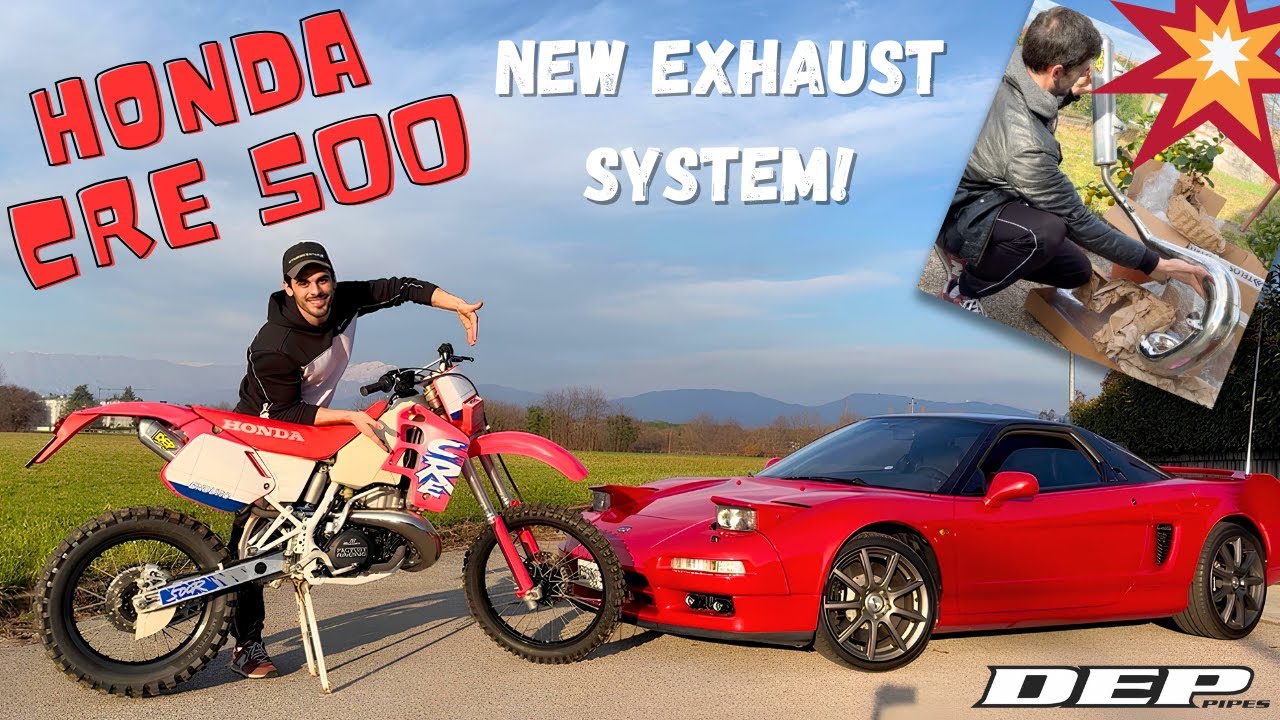 HONDA CRE 500 2t: Nuovo Scarico completo DEP PIPES, quasi 70CV! ⚙️💥 ...