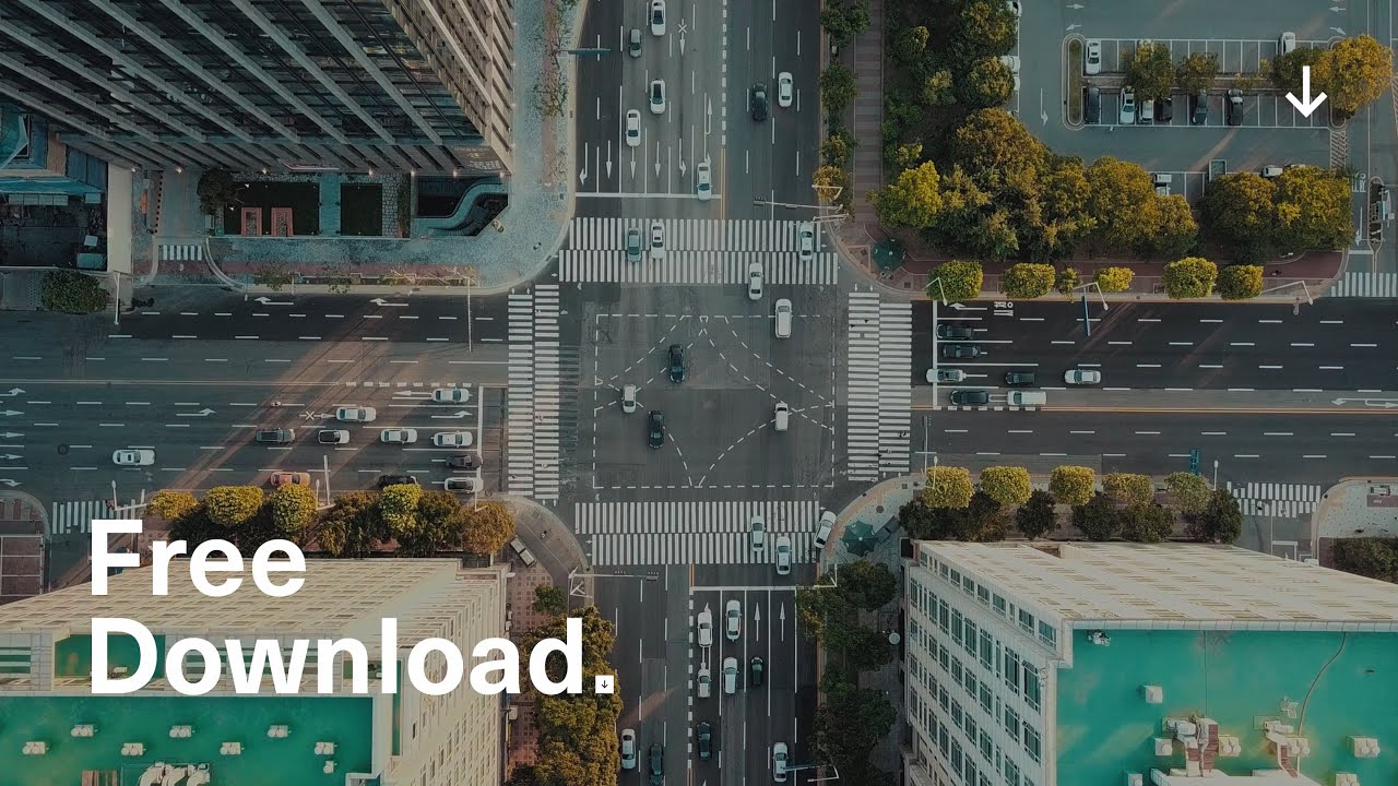 Intersection Traffic - Free Stock Video Footage (4K UHD) - YouTube