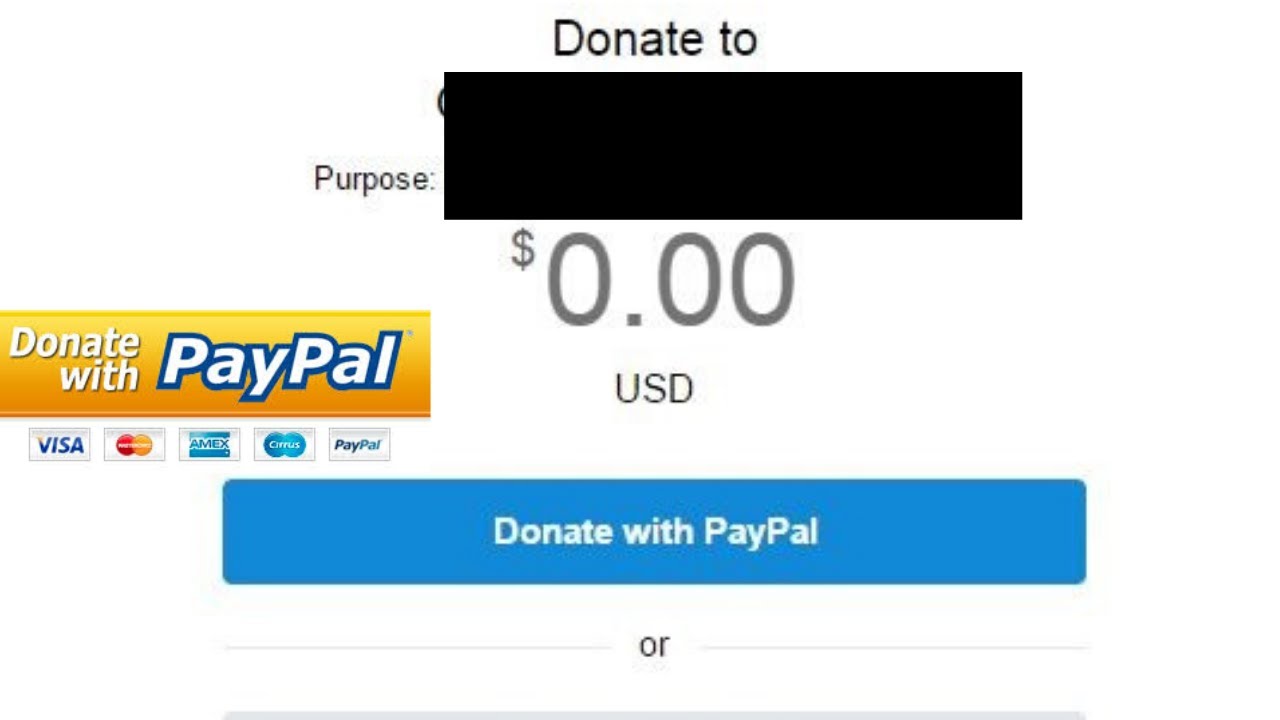 How To Create A PayPal Donate Link - YouTube