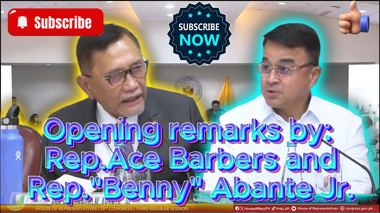 Rep. Robert Ace Smith Barbers And Rep. Bienvenido "Benny" Mirando ...