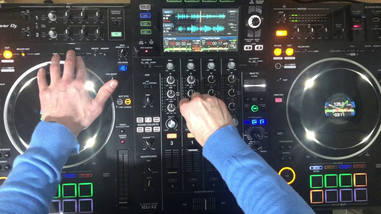 Helix Wind Up DJ Trick - Pioneer XDJ-XZ - YouTube