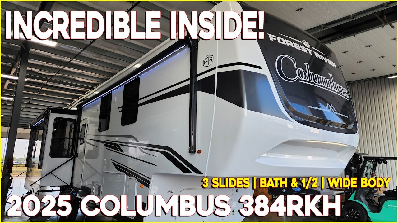 Must See RV! 2025 Columbus 384RKH Rear Kitchen Fifth Wheel at Couchs RV ...