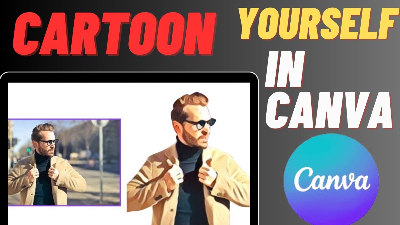 How To Cartoon Yourself In Canva - IN 2 MINUTES - YouTube