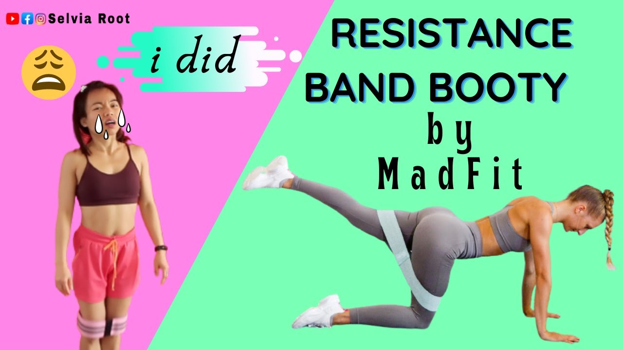 NYOBAIN WORKOUT-NYA MADFIT- RESISTANCE BAND FOR GLUTES/ BOOTY - 10 ...