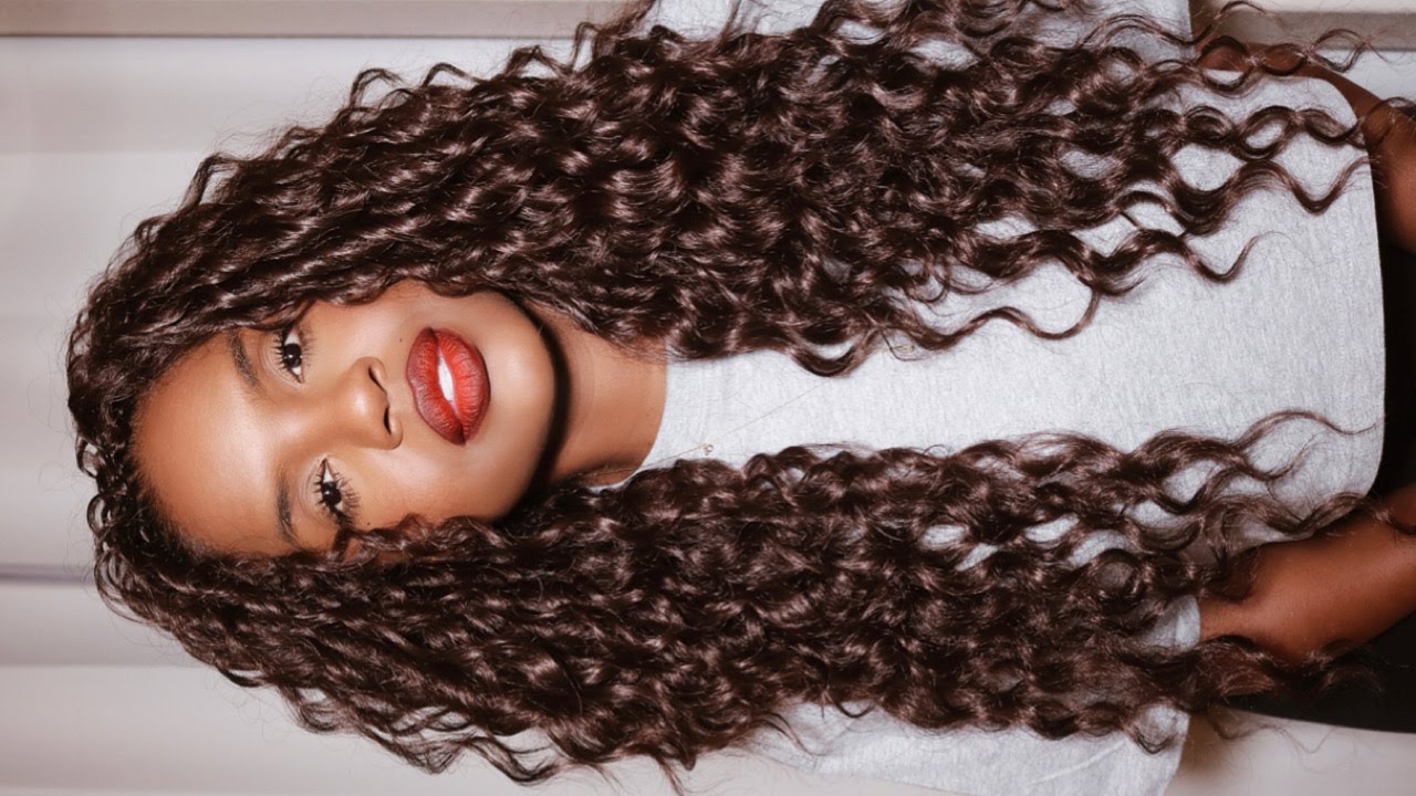 QUICK CROCHET BRAIDS TUTORIAL | TRENDY TRESSES "RIVER CURLS" | KAREN ANNETTE - YouTube