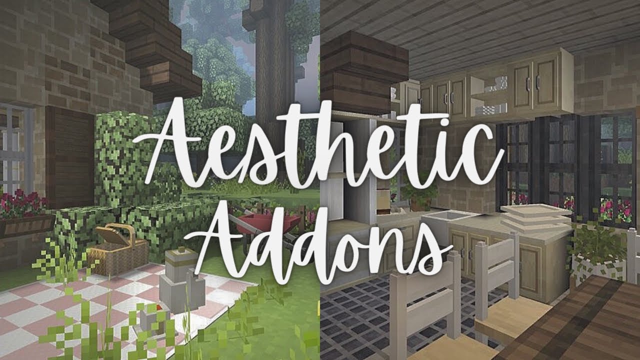 2 Aesthetic Addons for Minecraft l mcpe/pe 1.18 - YouTube