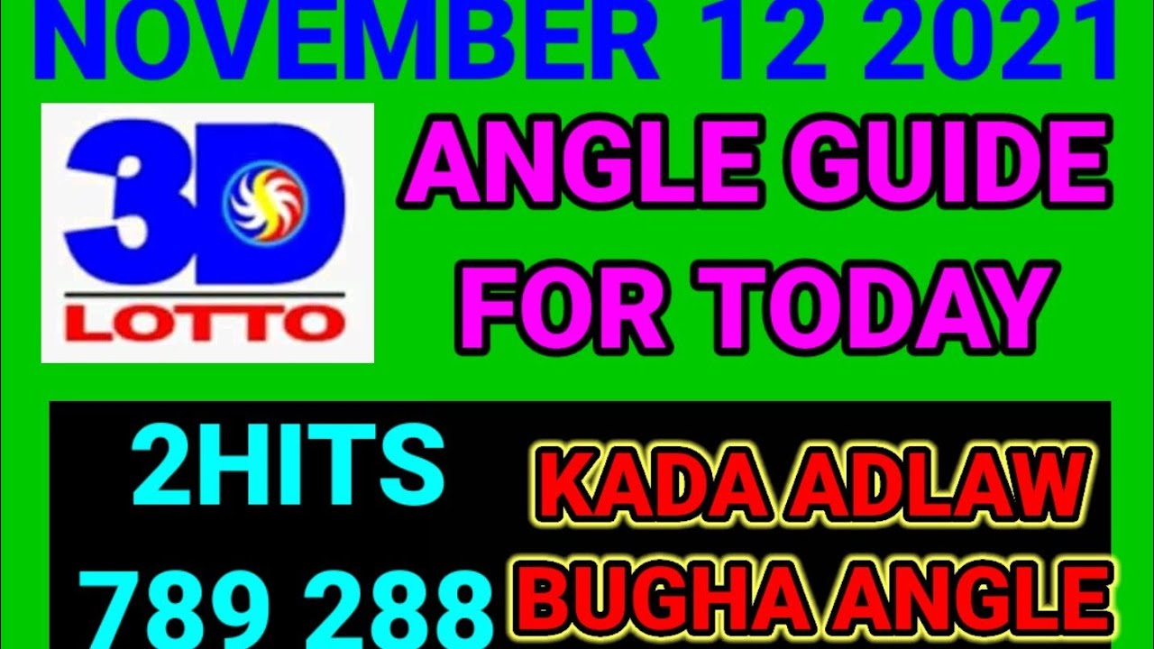 SWERTRES 3D TRIANGLE ANGLE GUIDE TODAY NOVEMBER 12 2021 - YouTube