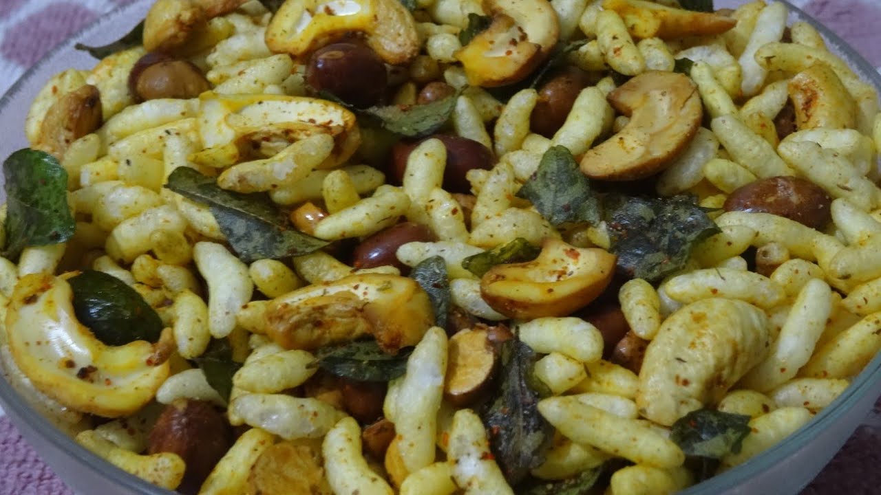 Pori Mixture Recipe in Tamil ( பொரி மிக்ஸர் ) - YouTube