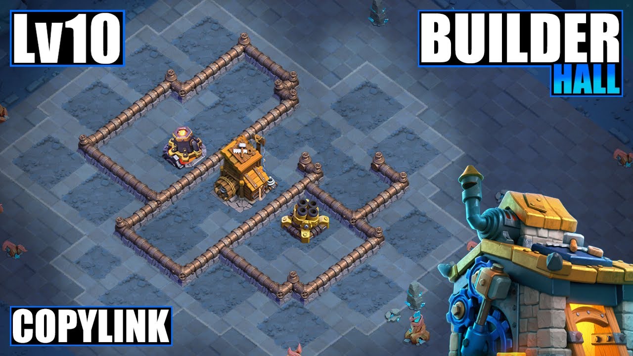 NEW BEST Base Layout for Builder Hall lv.10 + Link & Results! - YouTube