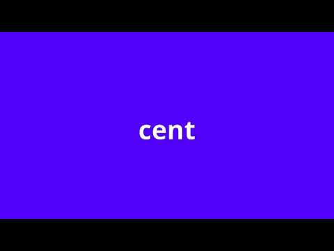 what is the meaning of cent - YouTube