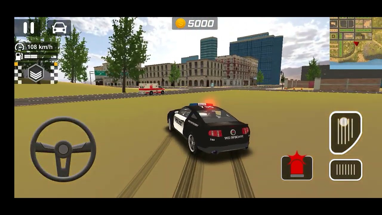 police game Cop simulator Driver game play. upload video game 250 - YouTube