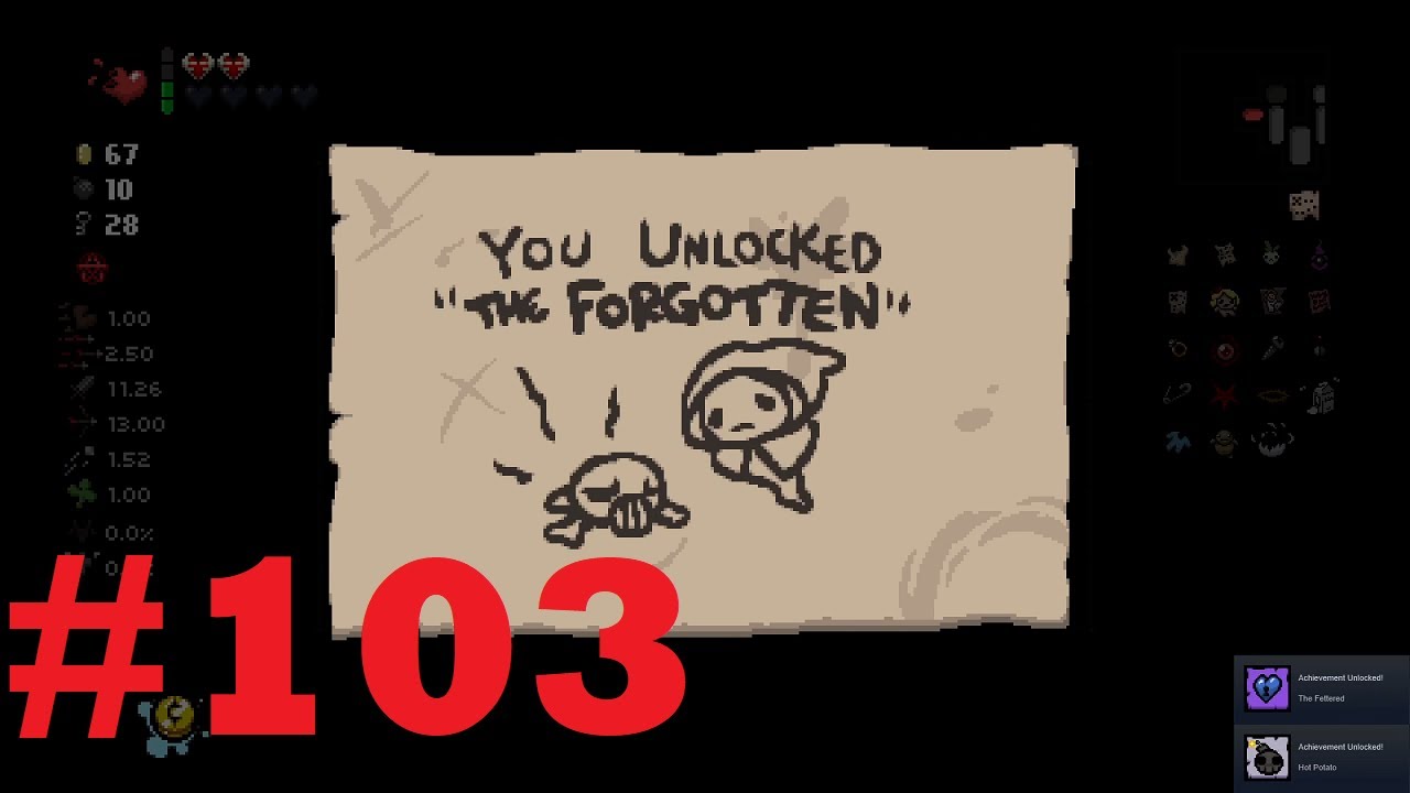 Run #103 | Unlocking Tainted Forgotten | The Binding of Isaac ...