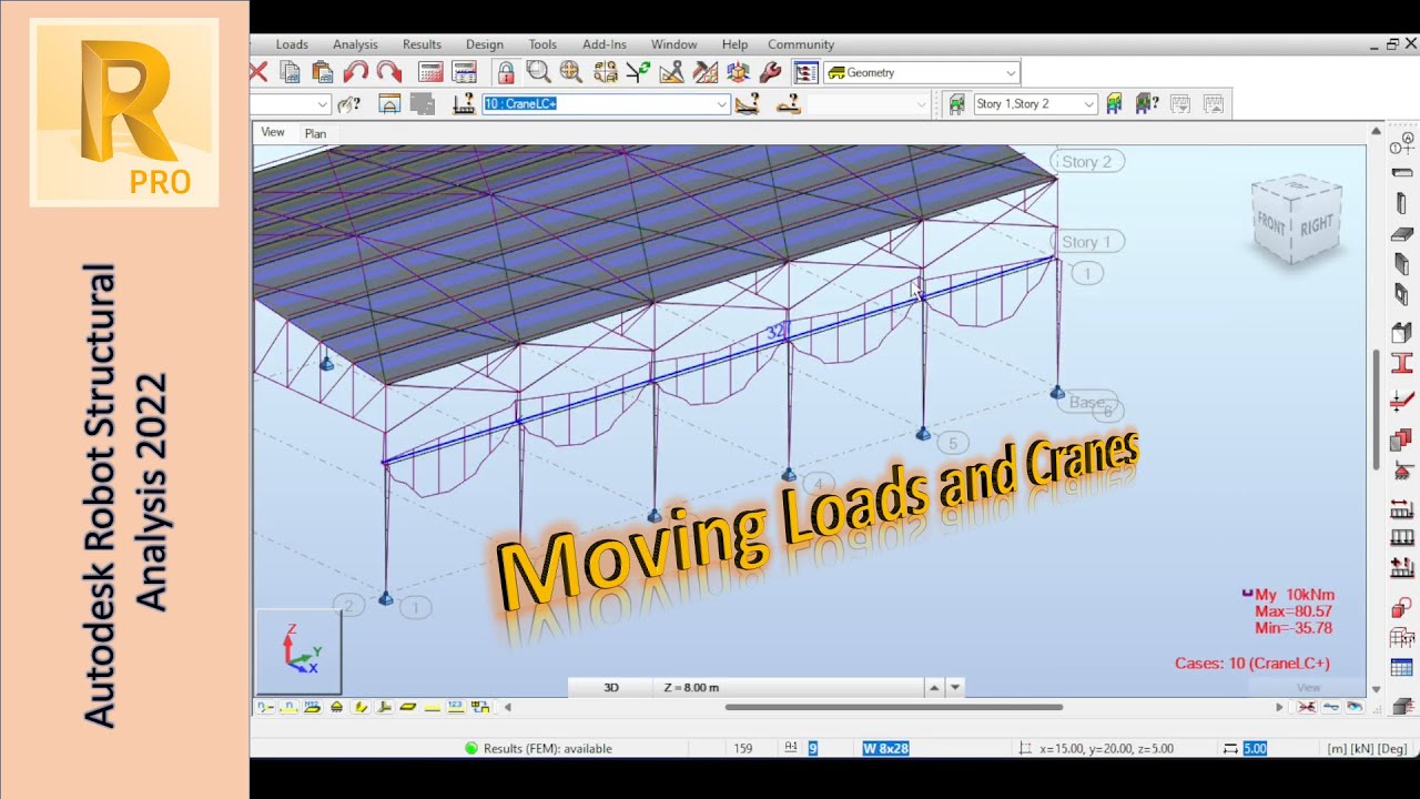Modeling Warehouse Cranes with Moving Loads in Autodesk Robot: Step-by ...