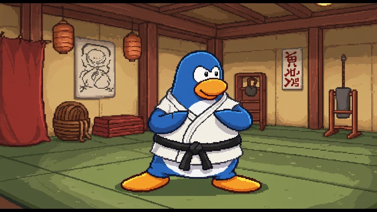Club Penguin - Mountain Dojo (AI Chiptune mix) - YouTube