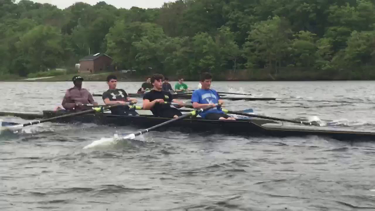 The Worcester Public Schools rowing team practices before a recent meet ...