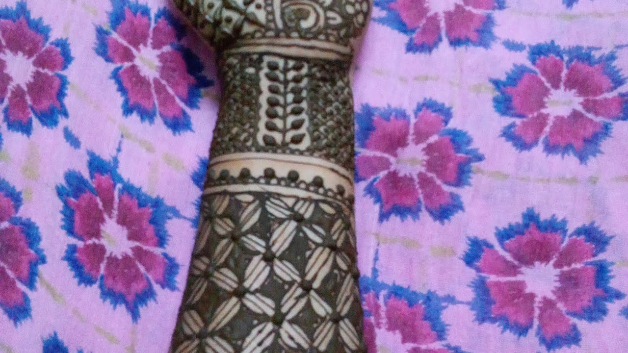 Beautiful 😍 3D floral wedding mehndi designs - YouTube