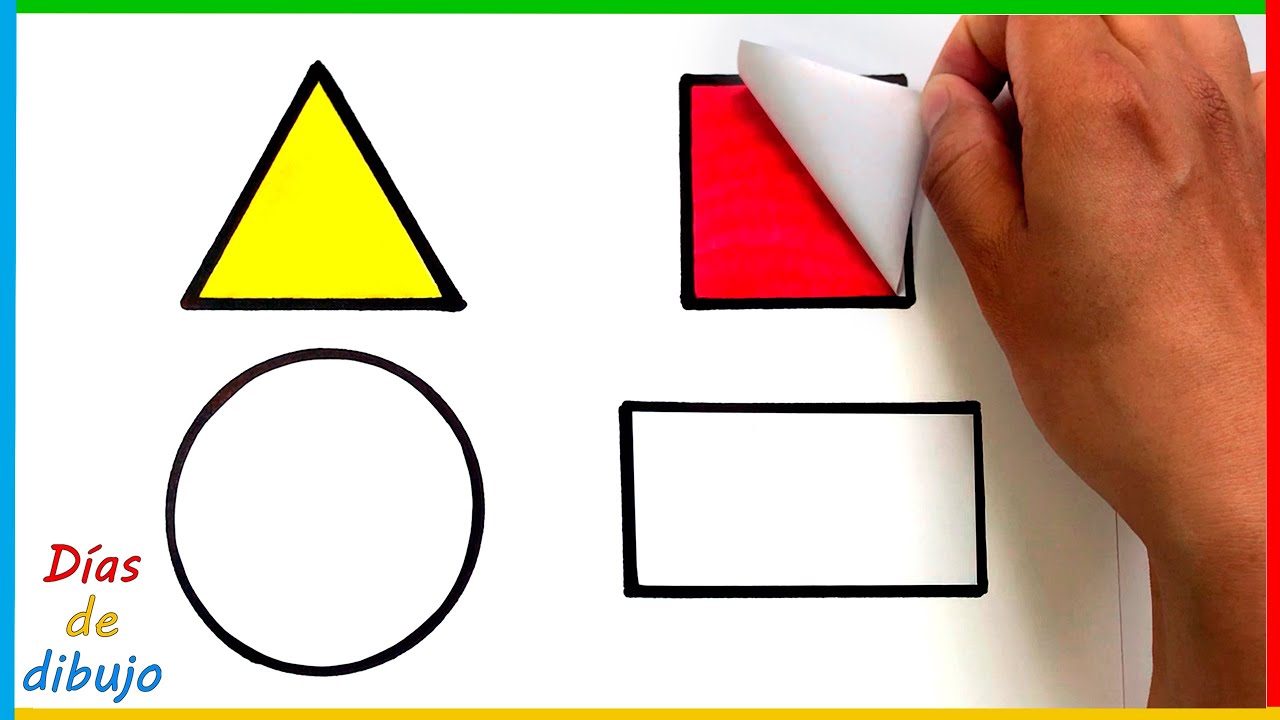 Dibuja Y Aprende Las Figuras Geométricas Básicas 🔺🟠🟩⭐💜🌈 Draw and Learn ...