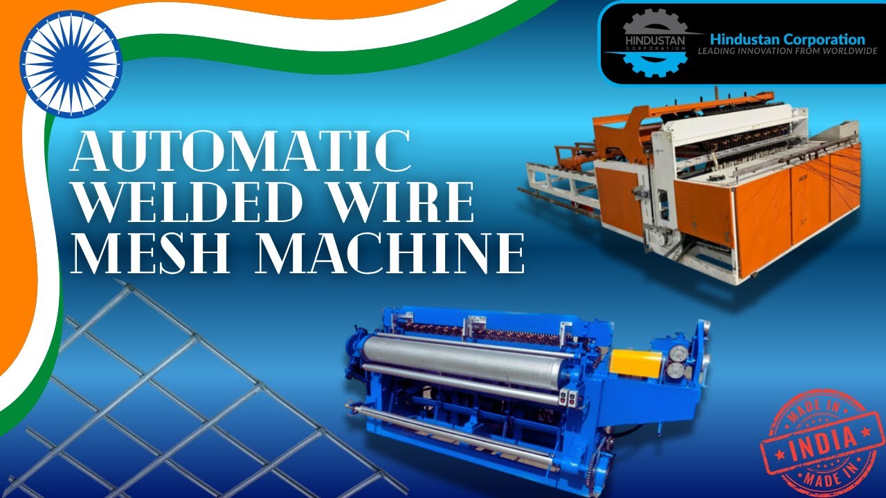 Automatic welded wire mesh machine - YouTube