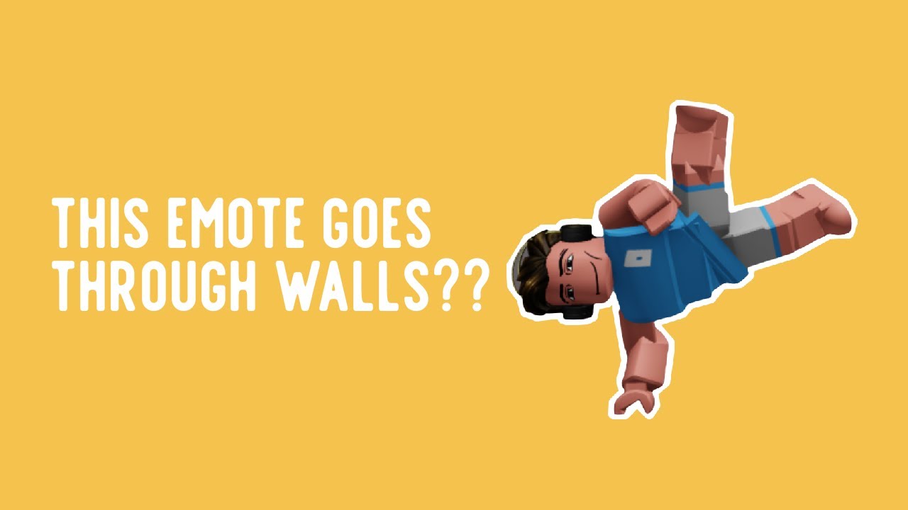 This emote can glitch through walls? - YouTube