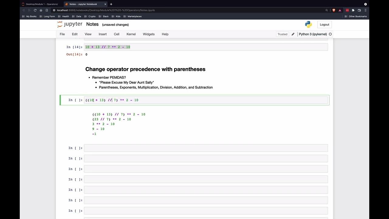 04 Change Operator Precedence with Parentheses - YouTube