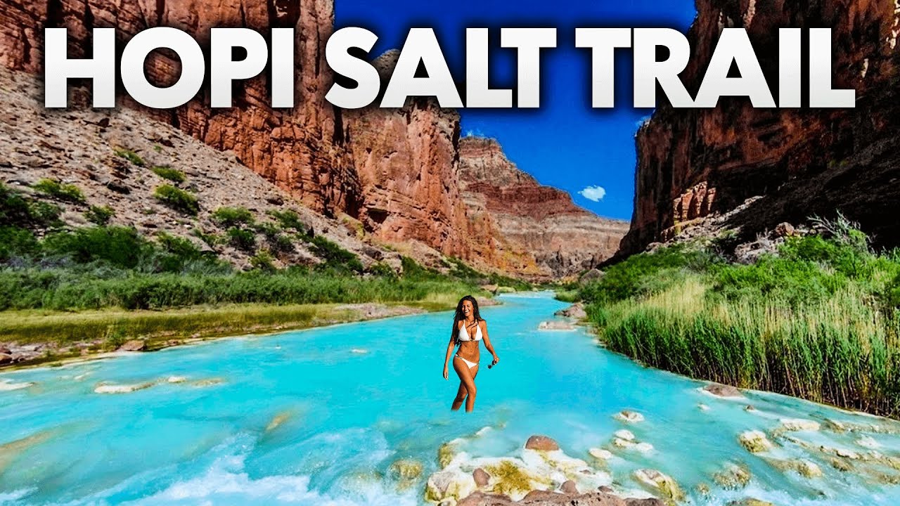THE HOPI SALT TRAIL ! Backpacking in the Grand Canyon Aqua Blue Dacie ...