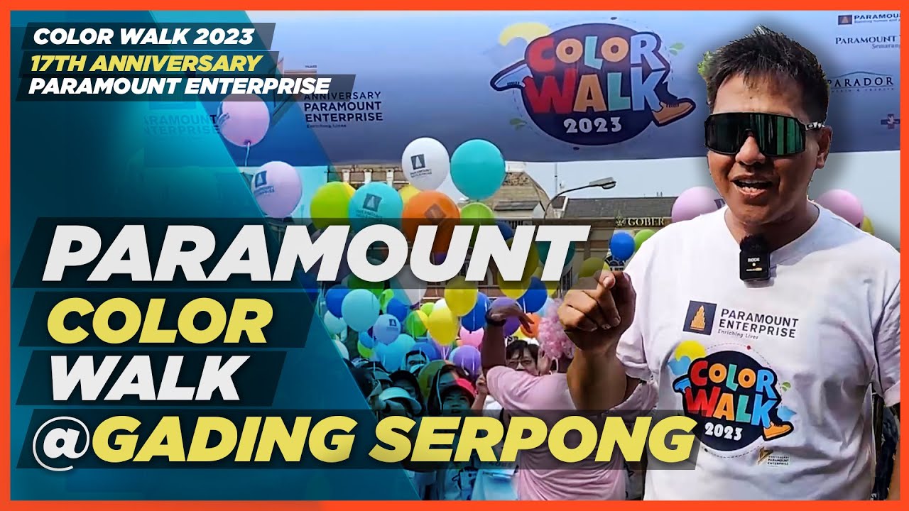 Jalan Sehat Penuh Warna, Paramount Color Walk 2023, Gading Serpong ...