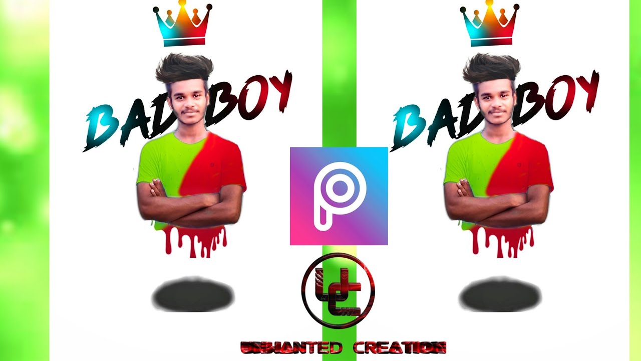 How to make a video on bad boy concept// edit a photo on picsart 😁😁👍👍 ...