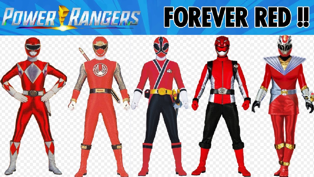 Power Rangers Forever Red: The Evolution of Red Rangers 🧐 - YouTube