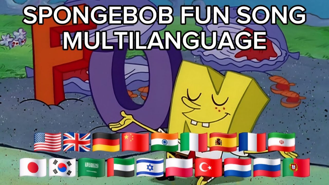 SpongeBob SquarePants Fun Song - Multilanguage - YouTube