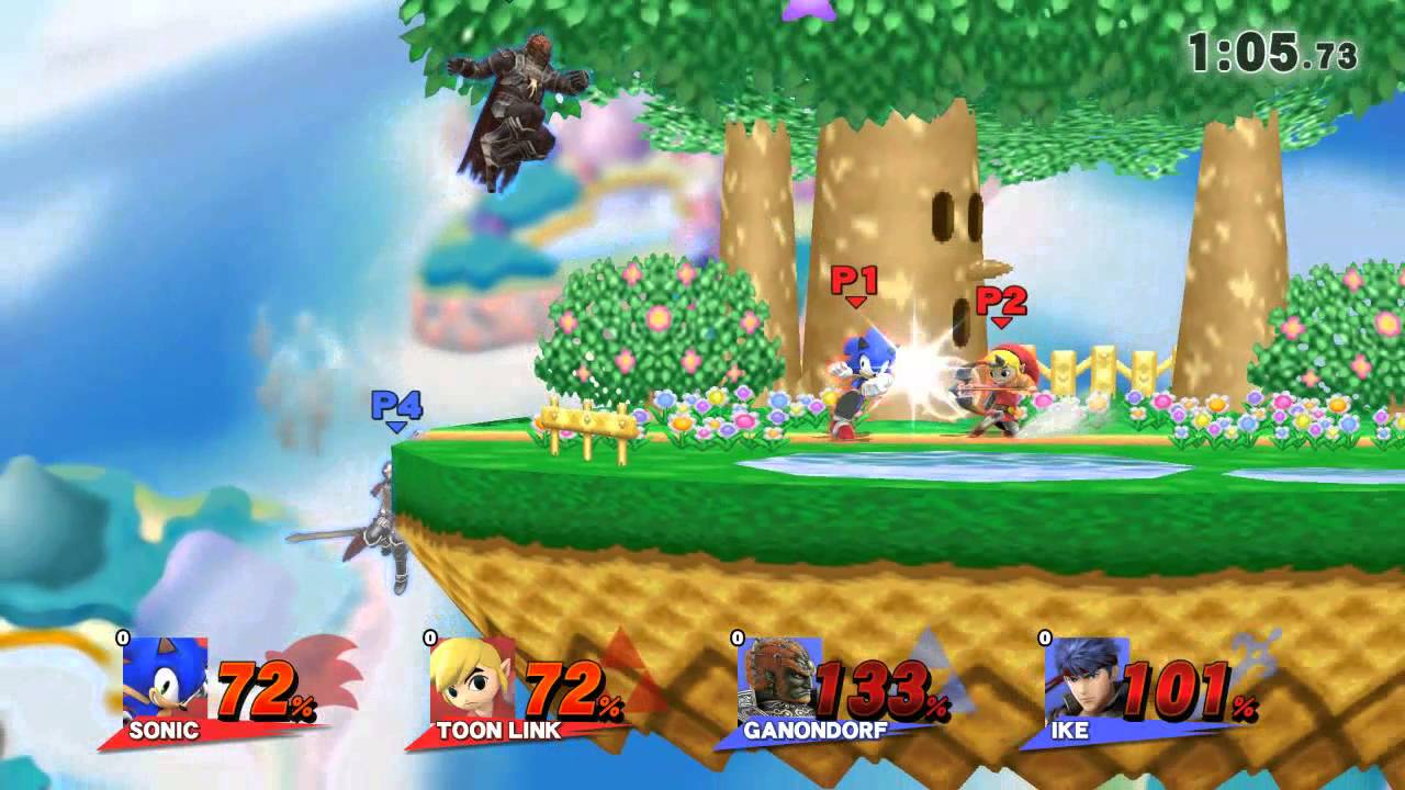 Toon link & Sonic tag team battle - YouTube