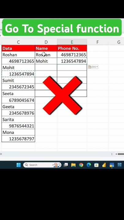 Go To Special | Go To Special in Excel | Excel Go To Special | #excelgyan #excelfunction # ...