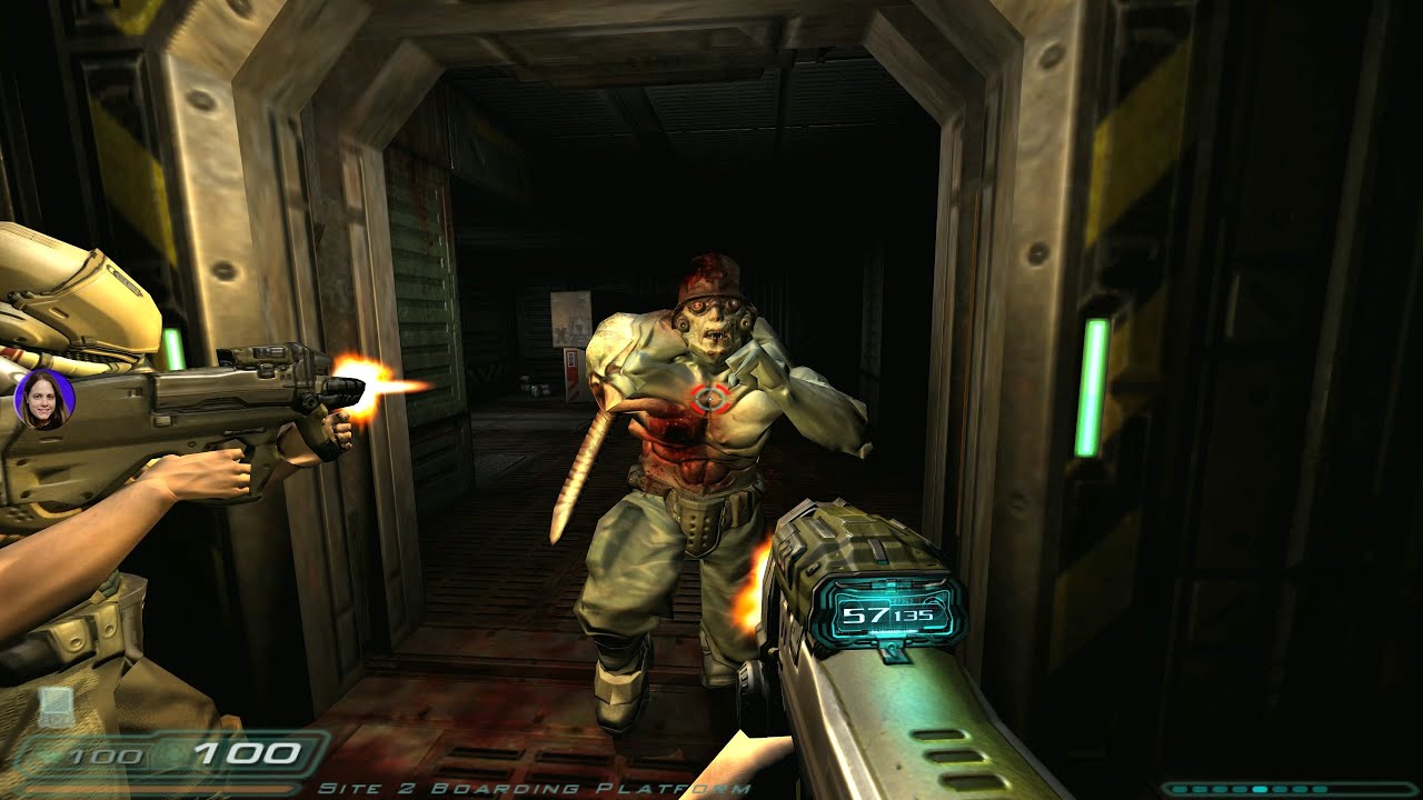 Doom 3 - Monorail (CoOp Mod) - YouTube