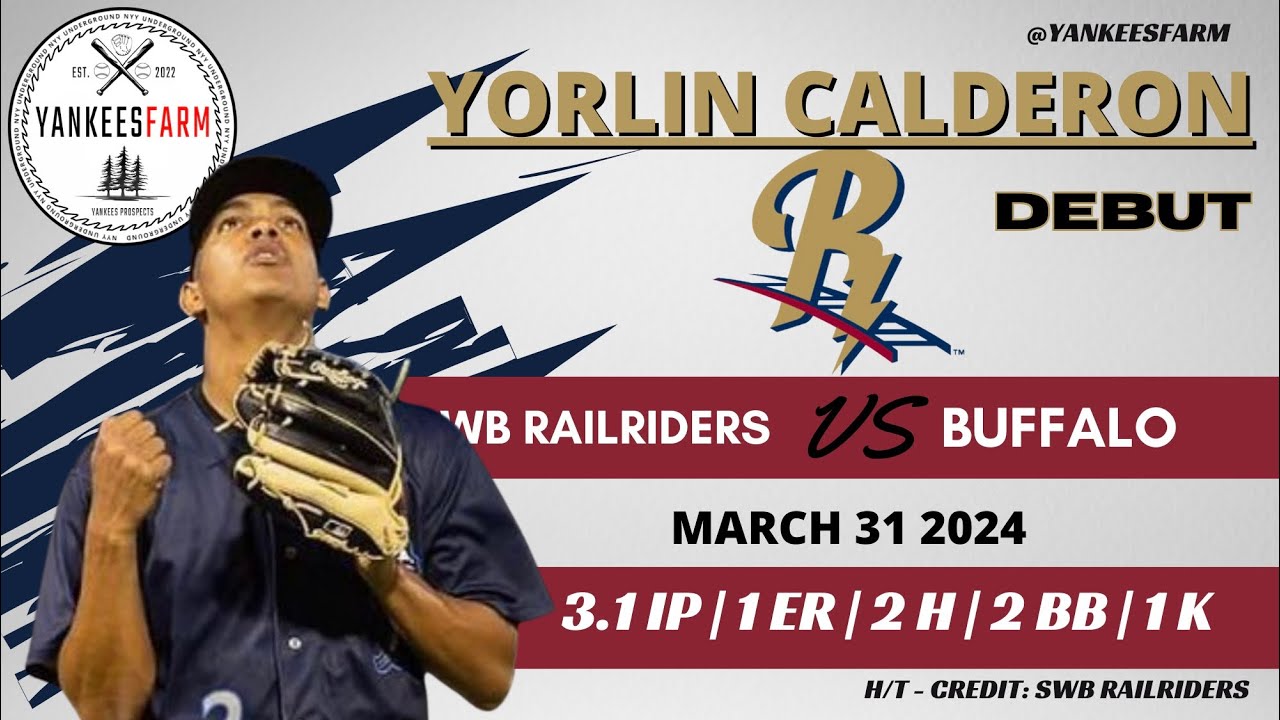 Yorlin Calderon Vs Buffalo Bisons 3/31/24 (AAA Debut) - YouTube