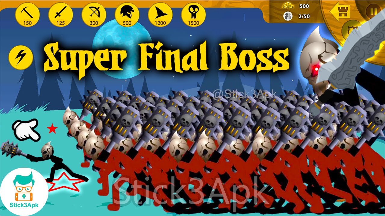 😏 HOW TO BEAT Super Stick Figure FINAL BOSS 💀?! x99999 HP | Stick War ...
