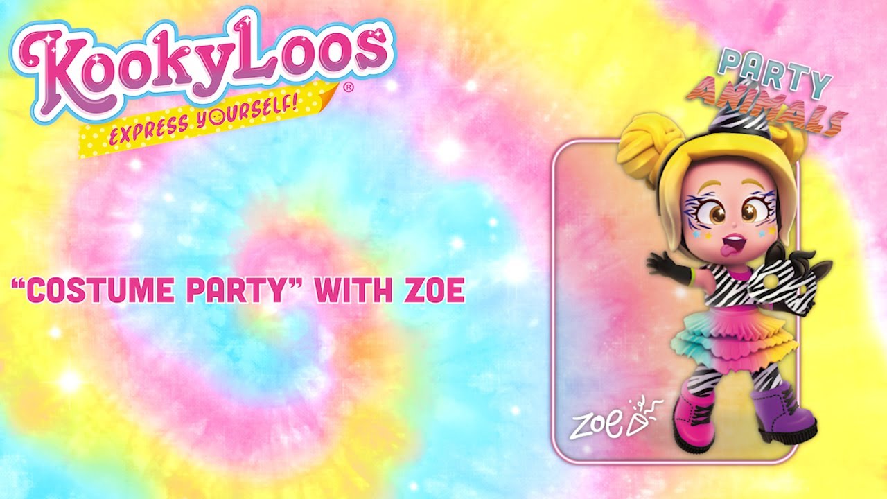 🦓 KOOKYLOOS Stop Motion 🦓 COSTUME PARTY with Zoe | Cartoons SERIES for ...