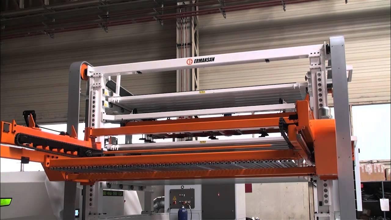 TOWER - Full Automatic Sheet Metal Loading & Unloading System - YouTube