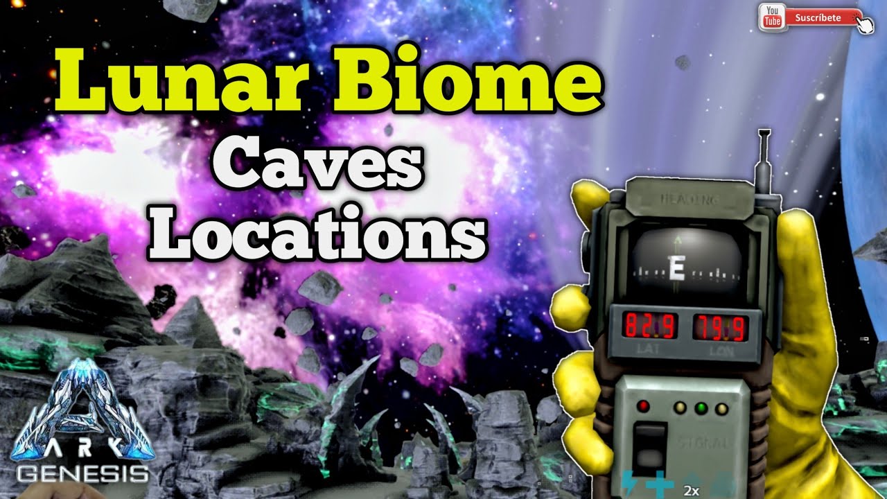 Lunar Biome Cave Locations In Ark Genesis Ark Ultimate Mobile Edition ...