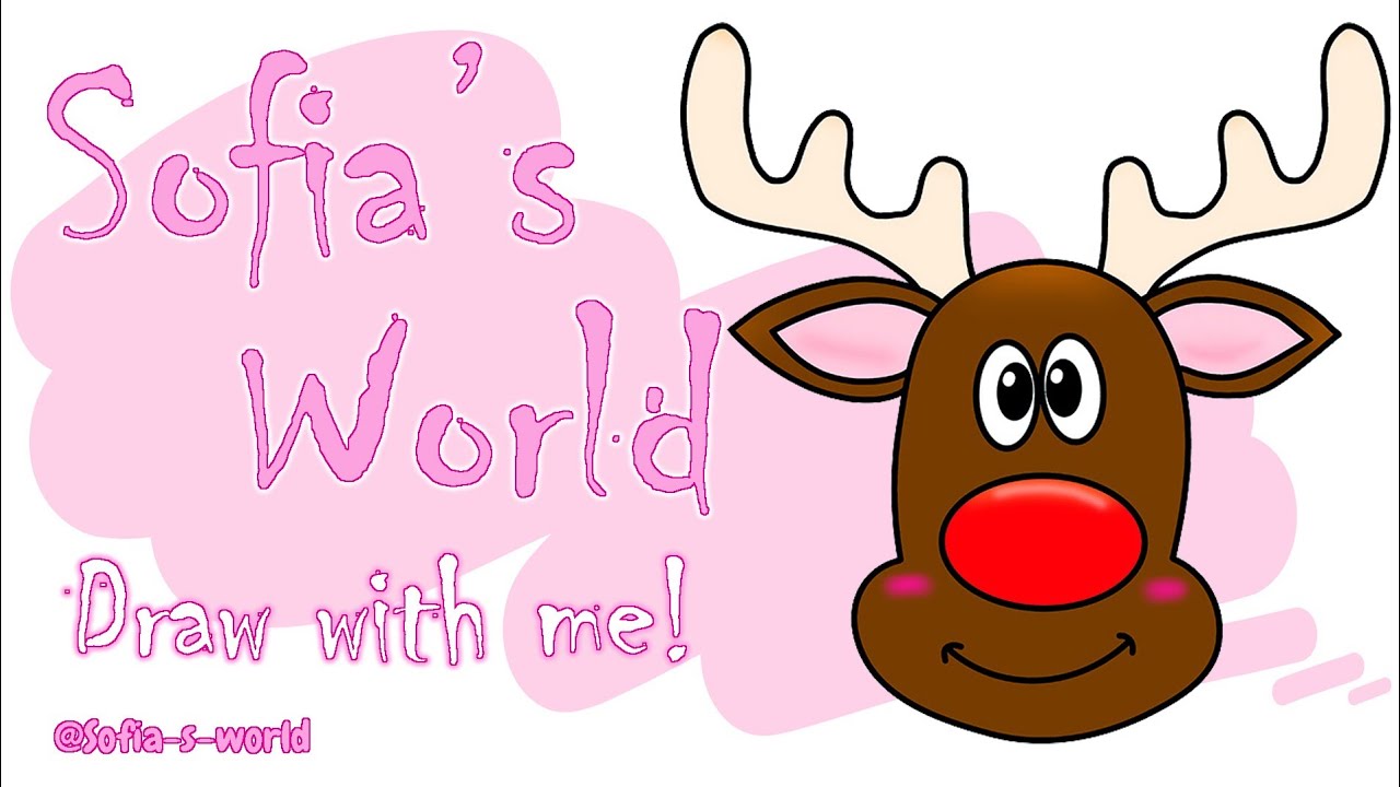 How to Draw Rudolph the Red-Nosed Reindeer | Step by Step for Kids ...