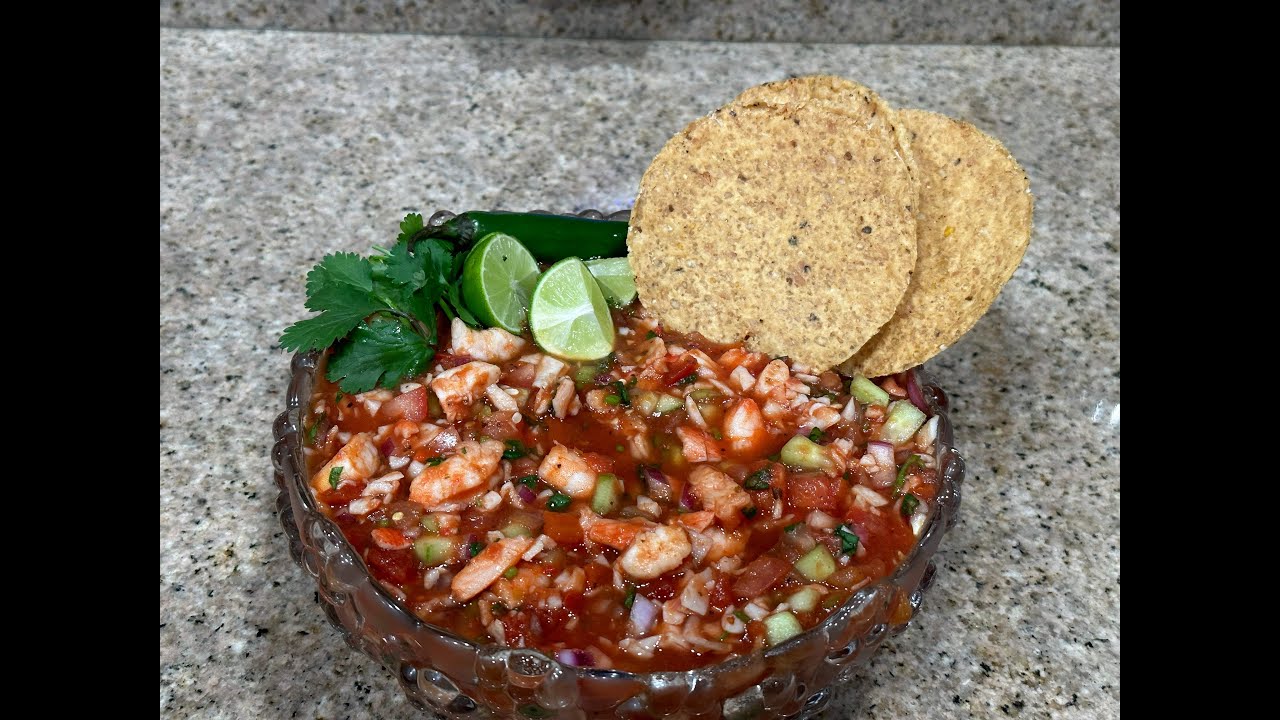 Ceviche de Camaron Con Jaiba - YouTube