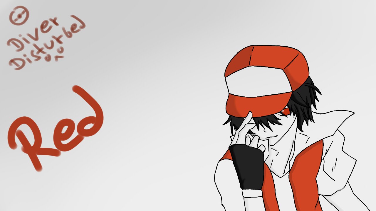 Let's Draw #05 : Pokemon Trainer Red - YouTube