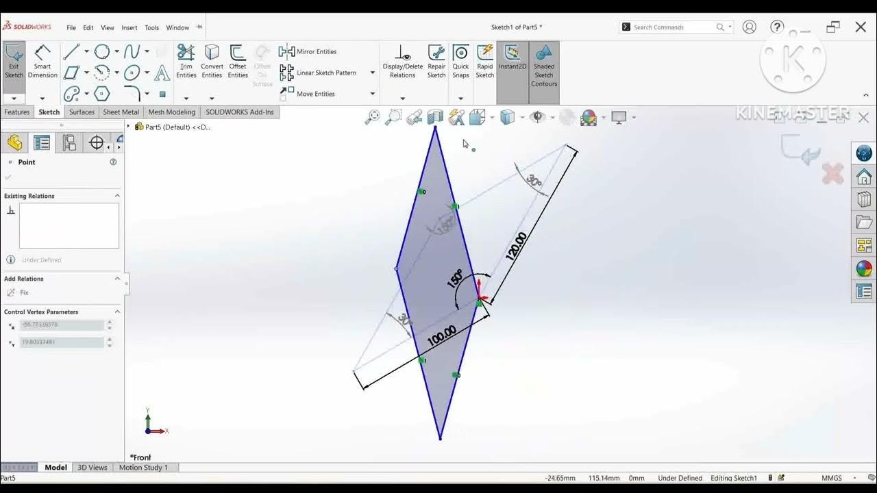 Basic commands in SolidWorks//How to draw spline, rectangle and arc #solidworks #cad - YouTube