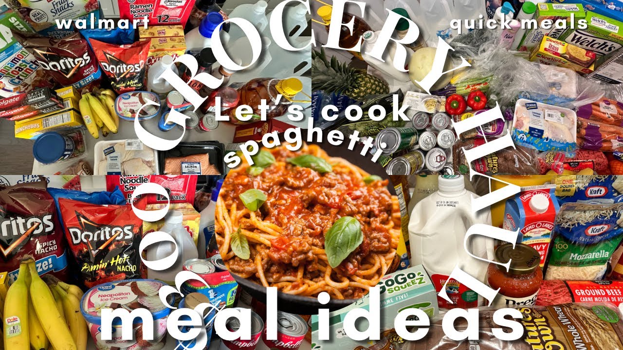 $300 WEEKLY WALMART GROCERY HAUL - Let’s cook… Meals for the week # ...