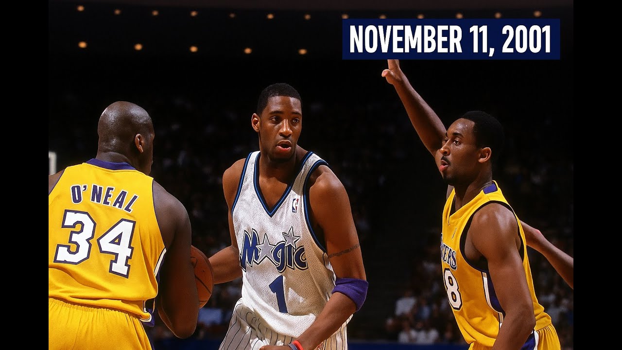 11.11.2001 Orlando Magic vs. Los Angeles Lakers Kobe Bryant Full game ...