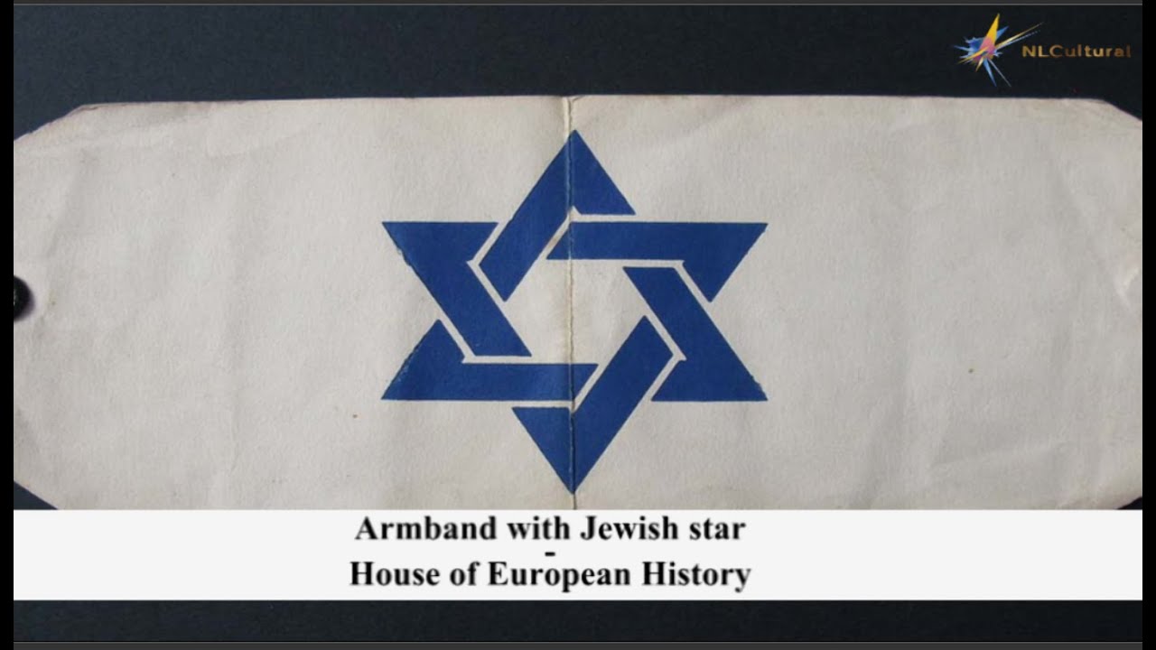 Armband with Jewish star at The House of European History - YouTube