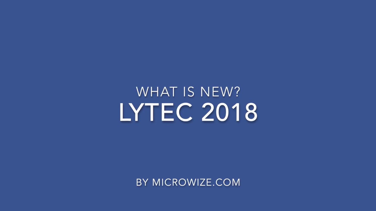 Lytec 2018 what is new - YouTube
