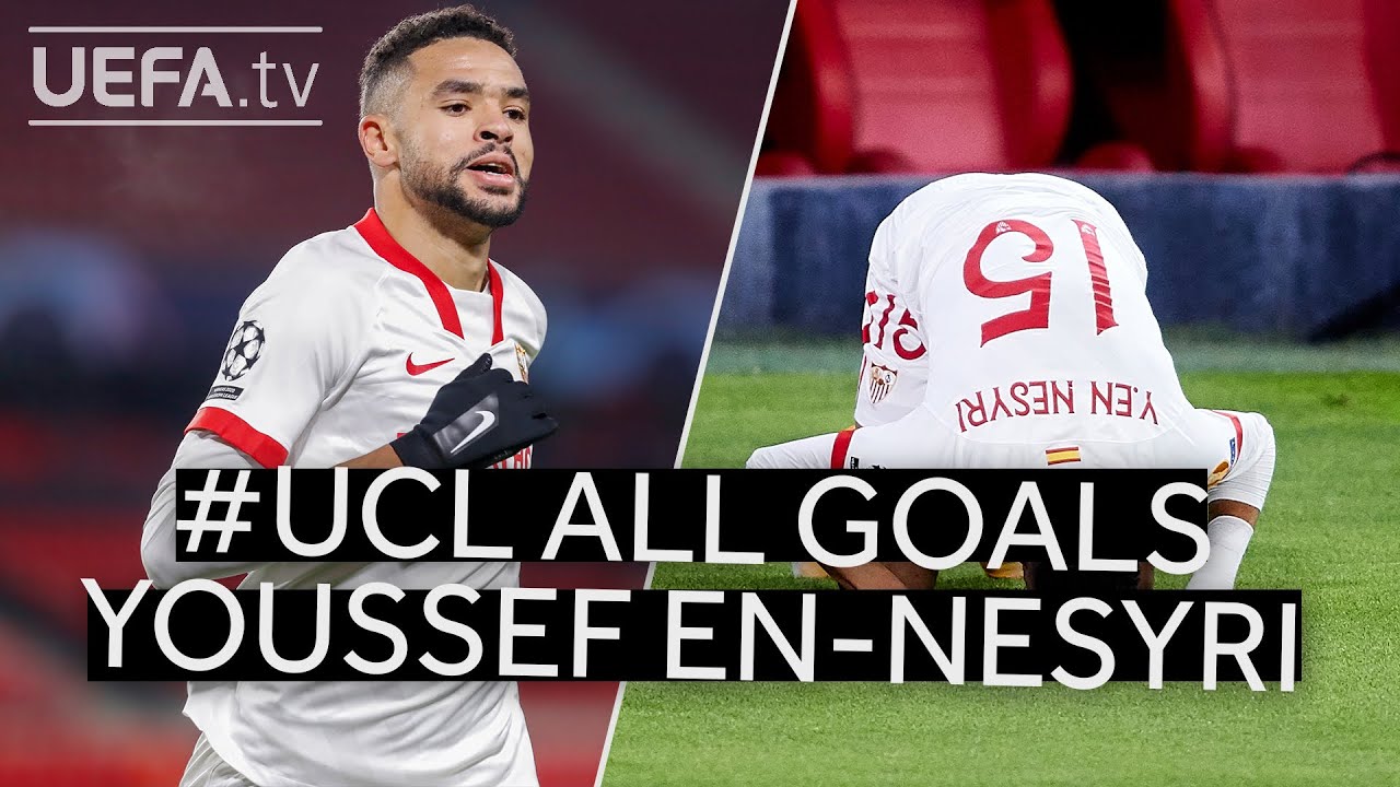 All #UCL Goals: YOUSSEF EN-NESYRI - YouTube