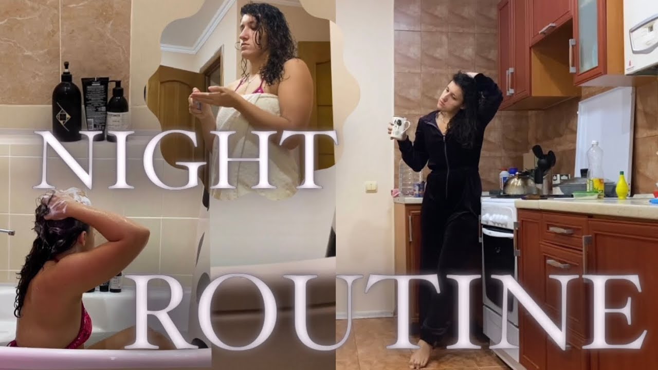 Comforting fall night routine: self care, taking bath, skin care ...